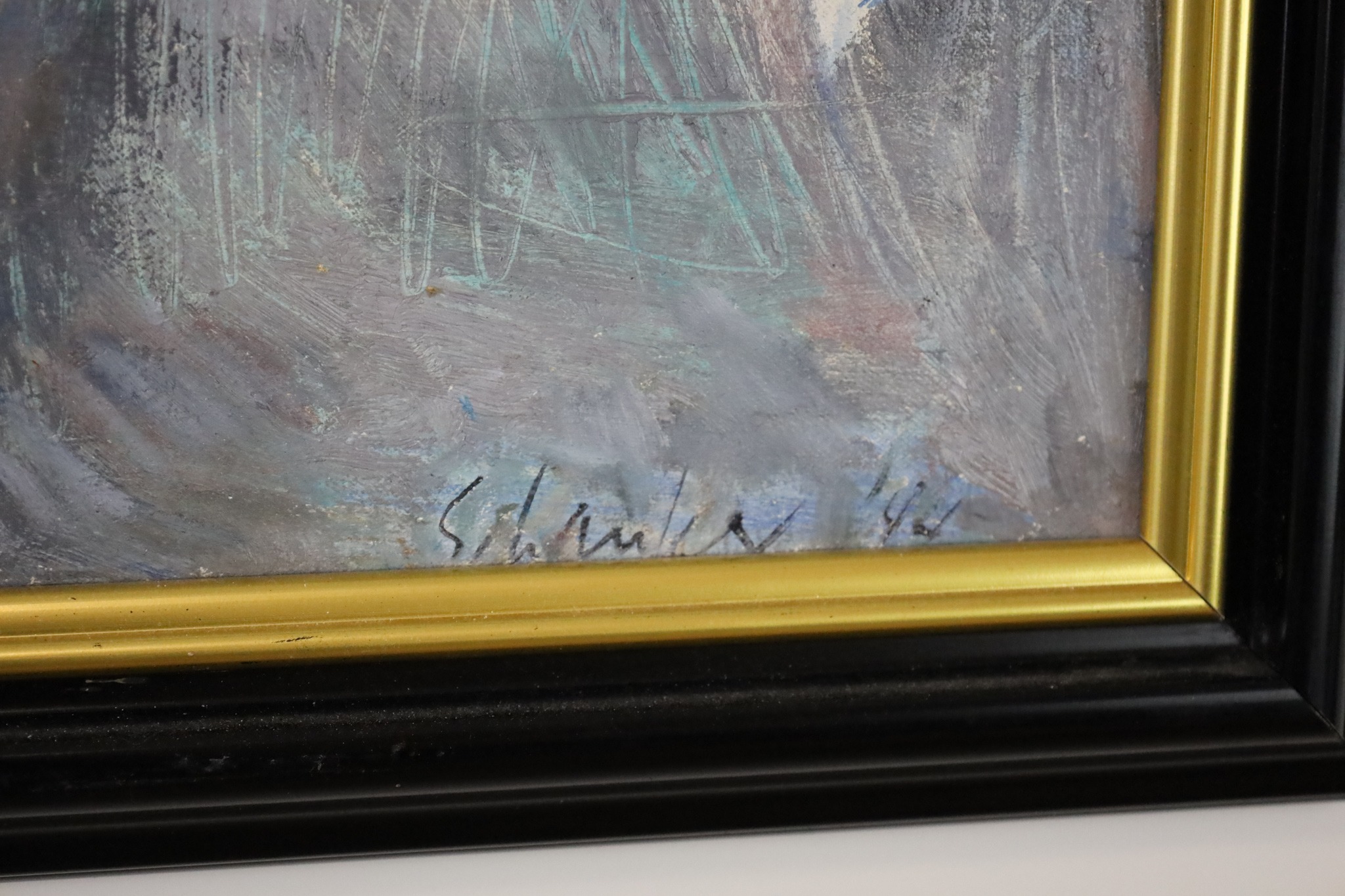 Louis Schanker Oil Painting – Kevin Christopher Gallery