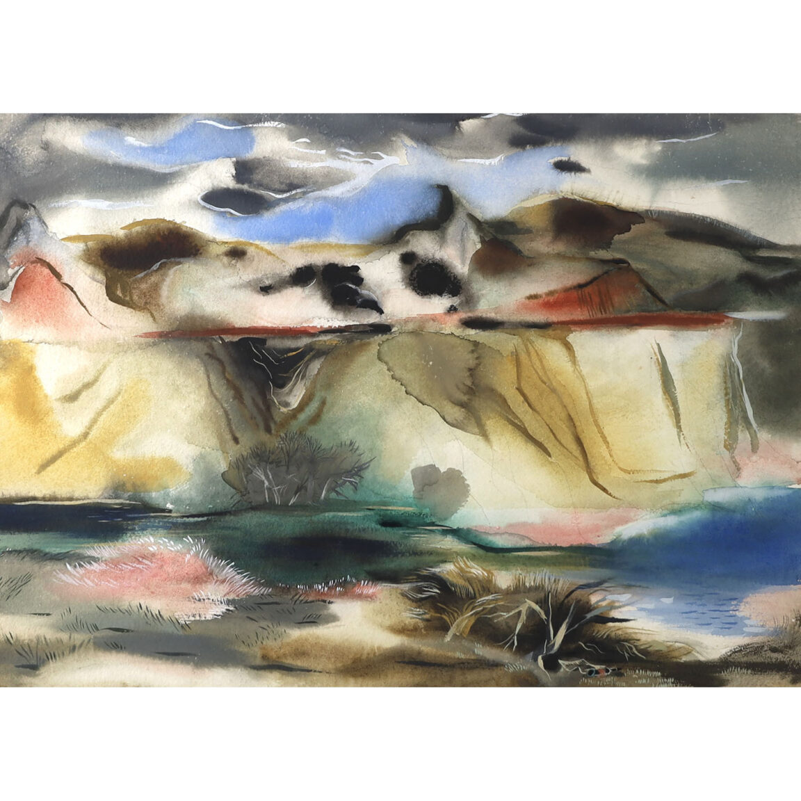 Leah Hamilton – Shoreline Landscape with Whiskey Bottle – Kevin ...